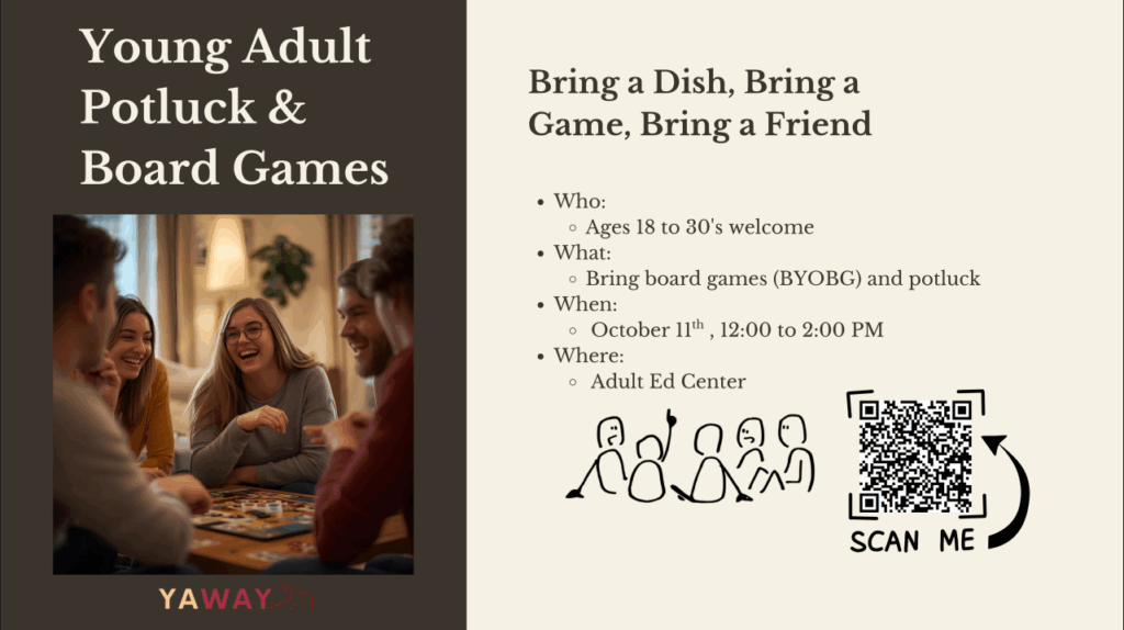Young Adult Potluck & Board Games - The Catholic Sun