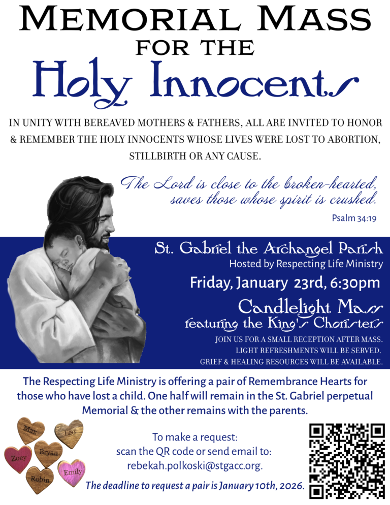 Memorial Mass for the Holy Innocents - The Catholic Sun