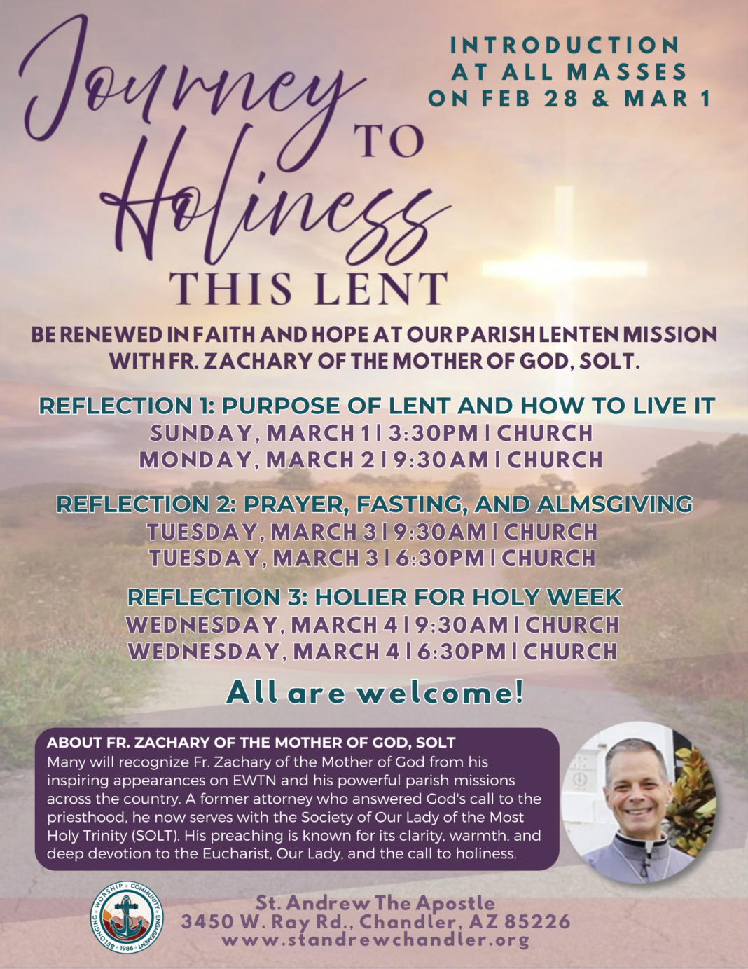 Lenten Mission with Fr. Zachary of the Mother of God, SOLT - The ...