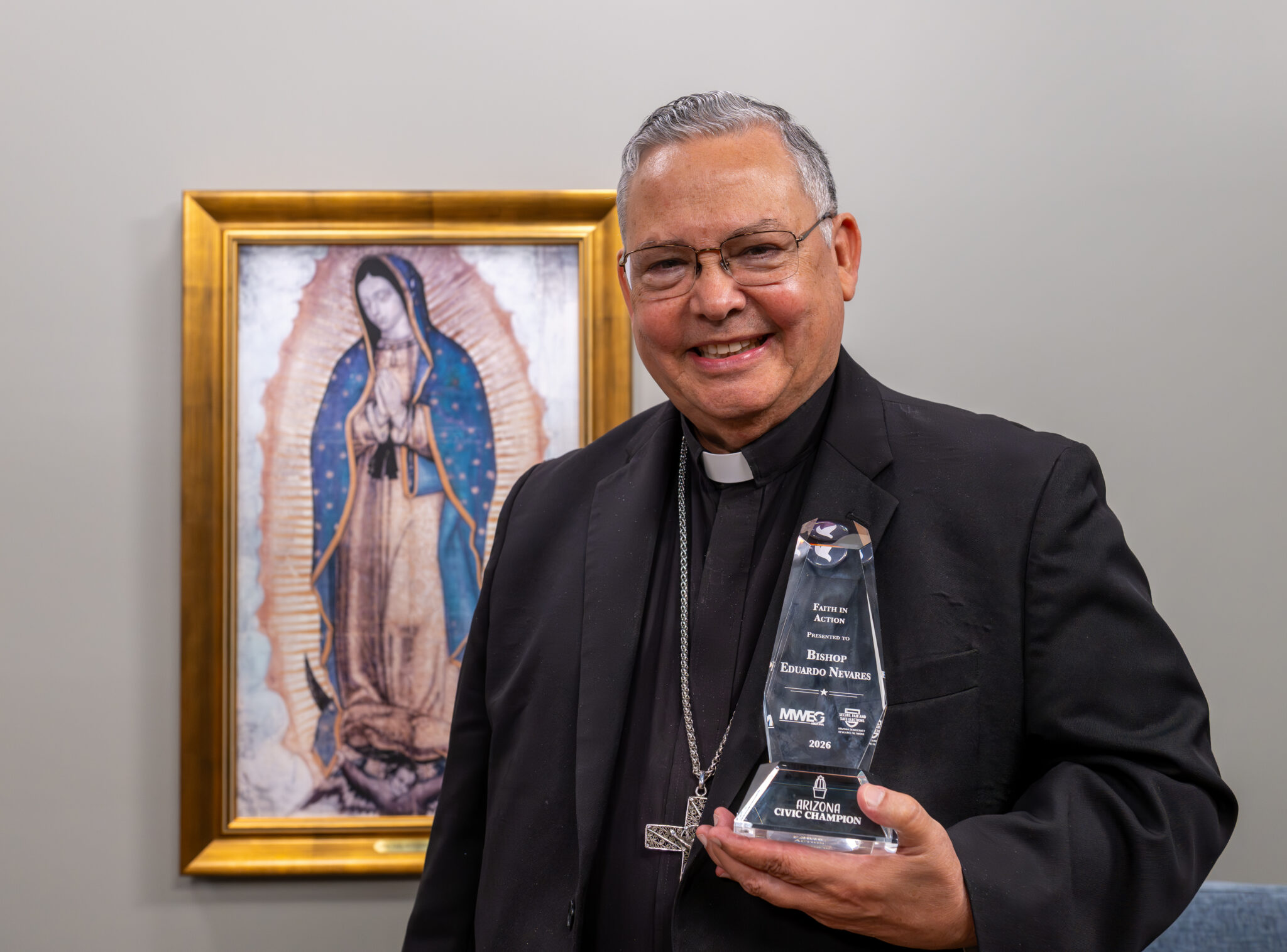 Bishop Nevares receives Faith in Action Award for migrant work - The ...